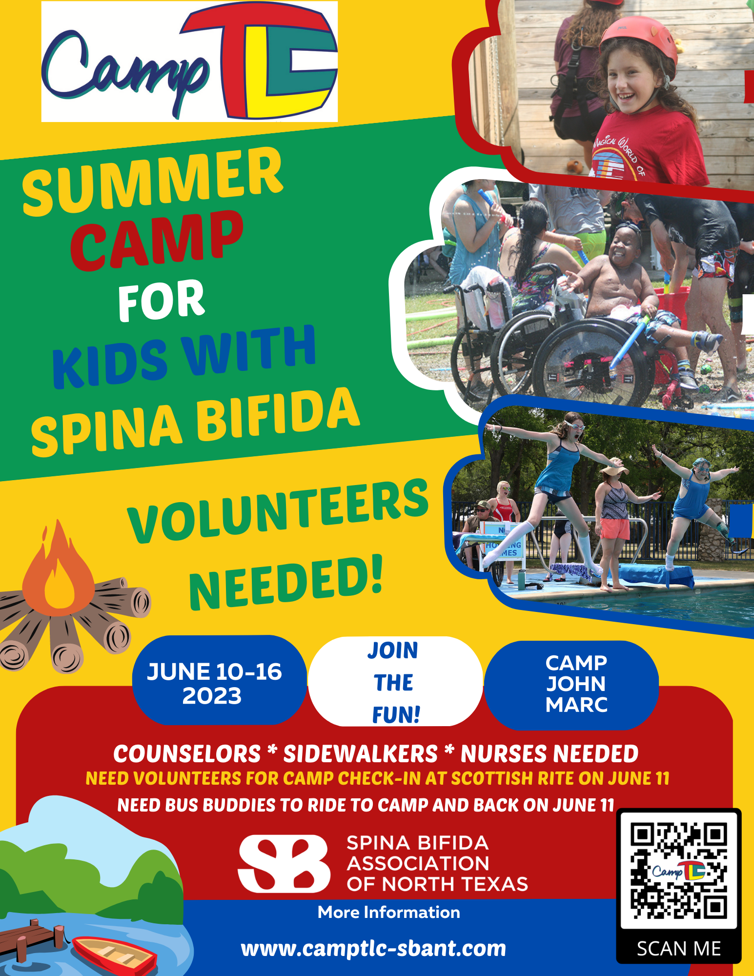 Camp TLC – Spina Bifida Association of North Texas